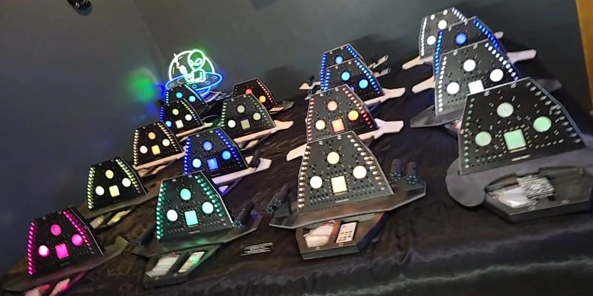 RGB RF with remote version Control Panel for Aerodrome(R) new space game (as seen at GenCon2025)